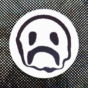 Accessories | 225 Inch Melting Sad Face Button Badge Pin | Poshmark